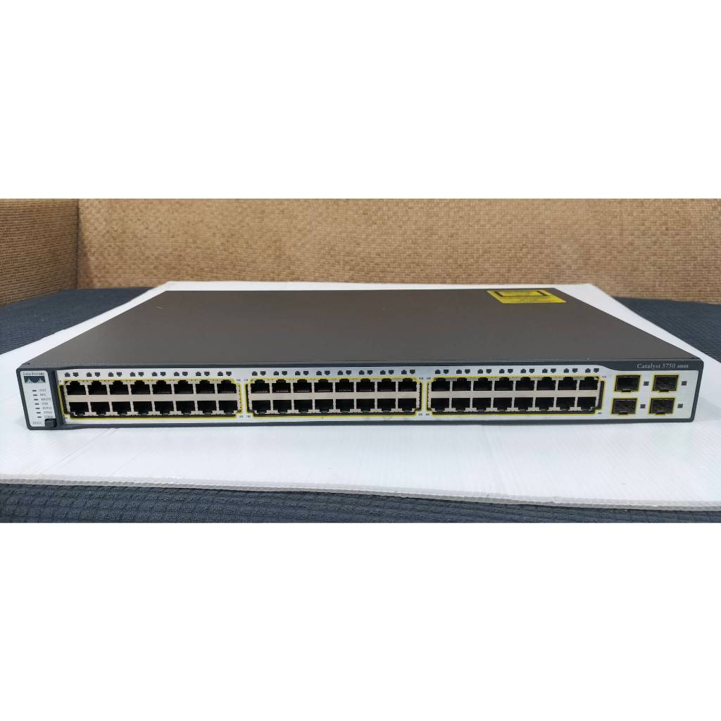 Cisco WS-C3750-48TS- S V05 **48 Port 10/100 มือสอง พร้อมใช้งาน | Shopee Thailand