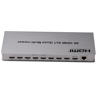 4K 8X1 HDMI Quad Multiviewer Switch Switcher 8 In 1 Out สวิทช์แบบไม่มี ...