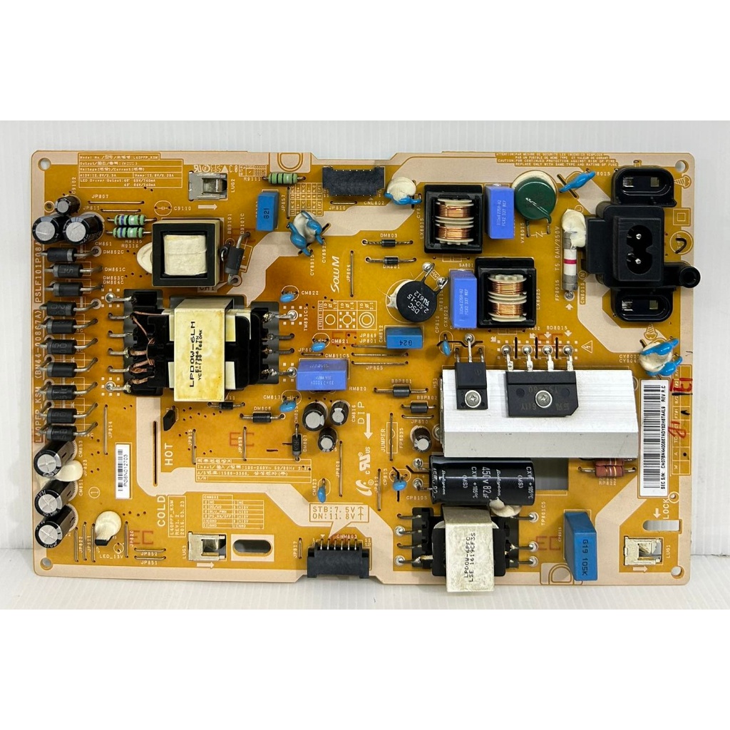 ซัพพลาย ทีวี SAMSUNG รุ่น UA43K5100AK พาร์ท BN44-00867A ของถอด มือ2 เทส ...