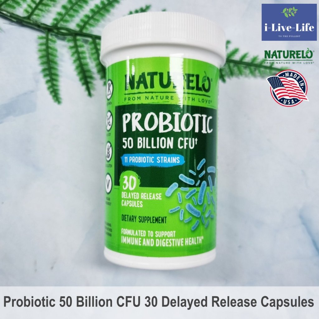 โปรไบโอติก Probiotic 50 Billion CFU 30 Delayed Release Capsules ...