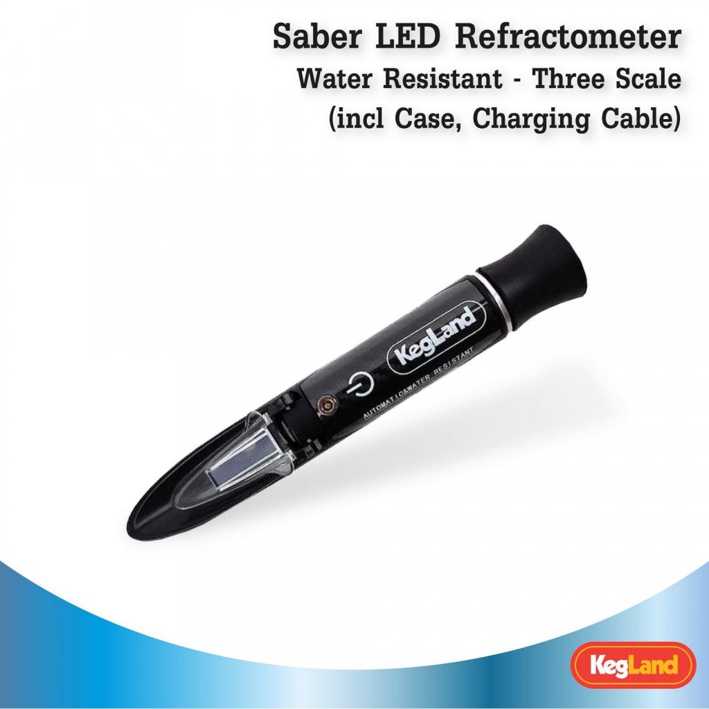 Saber LED Refractometer - Water Resistant - Three Scale (incl Case ...