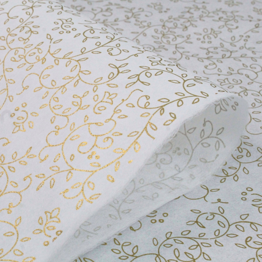 Paper Valley กระดาษสาพิมพ์ลายเถาองุ่น Gravevine Screen-printed Kozo ...