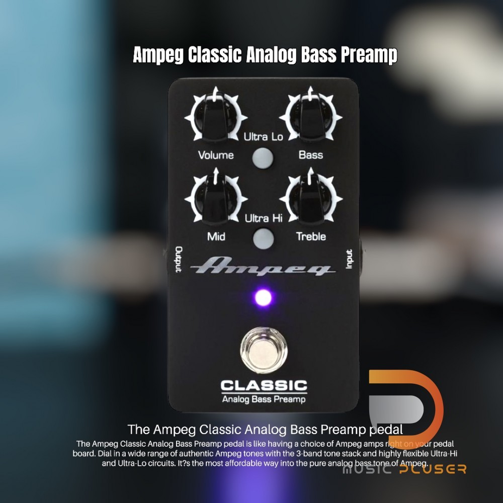 Ampeg Classic Analog Bass Preamp เอฟเฟ็คเบส Ultra-Hi and Ultra-Lo ...