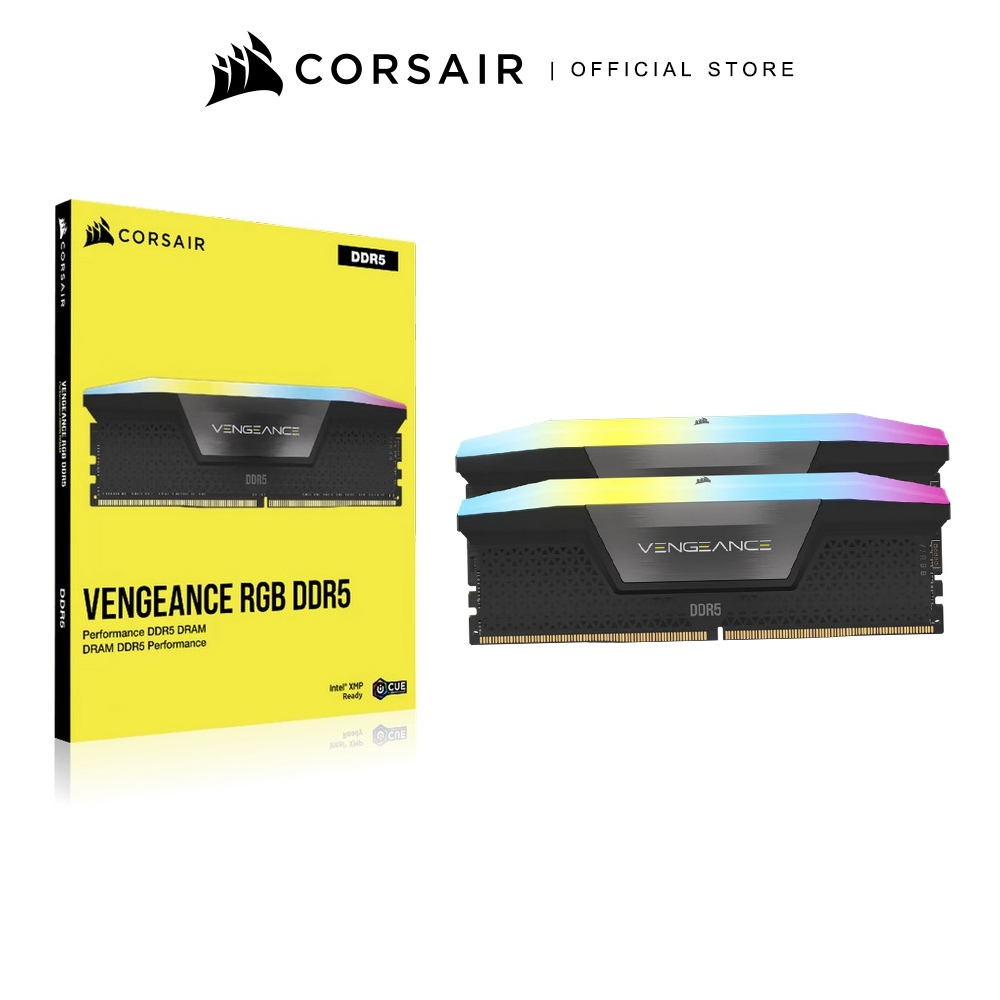 CORSAIR VENGEANCE RGB ® 32GB (2x16GB) DDR5 DRAM 6000MT/s C36 Memory Kit - BLACK | Shopee Thailand