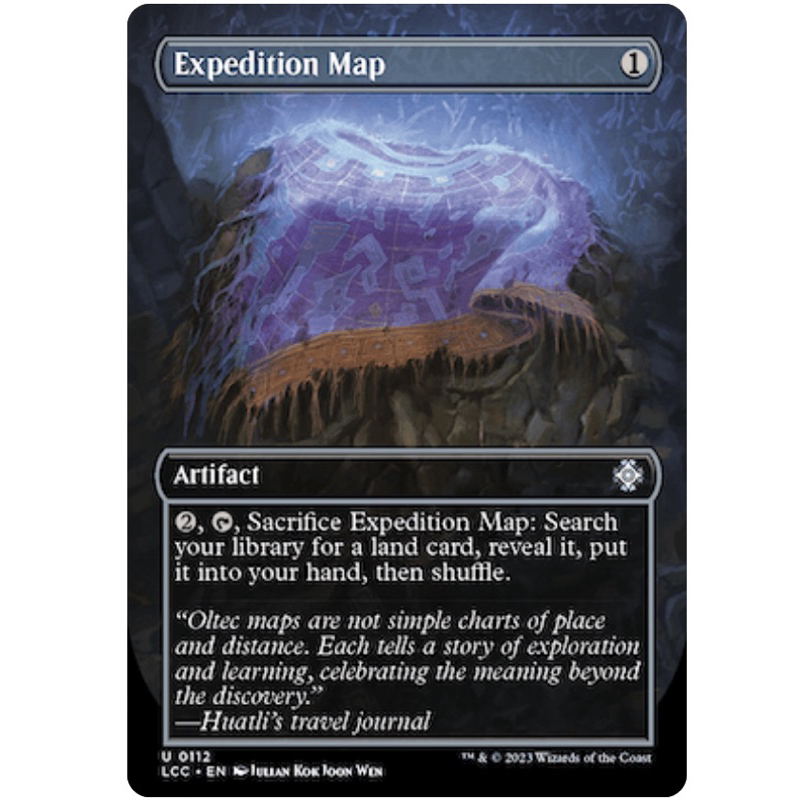 The Lost Caverns of Ixalan Commander Decks Variants: Expedition Map ...