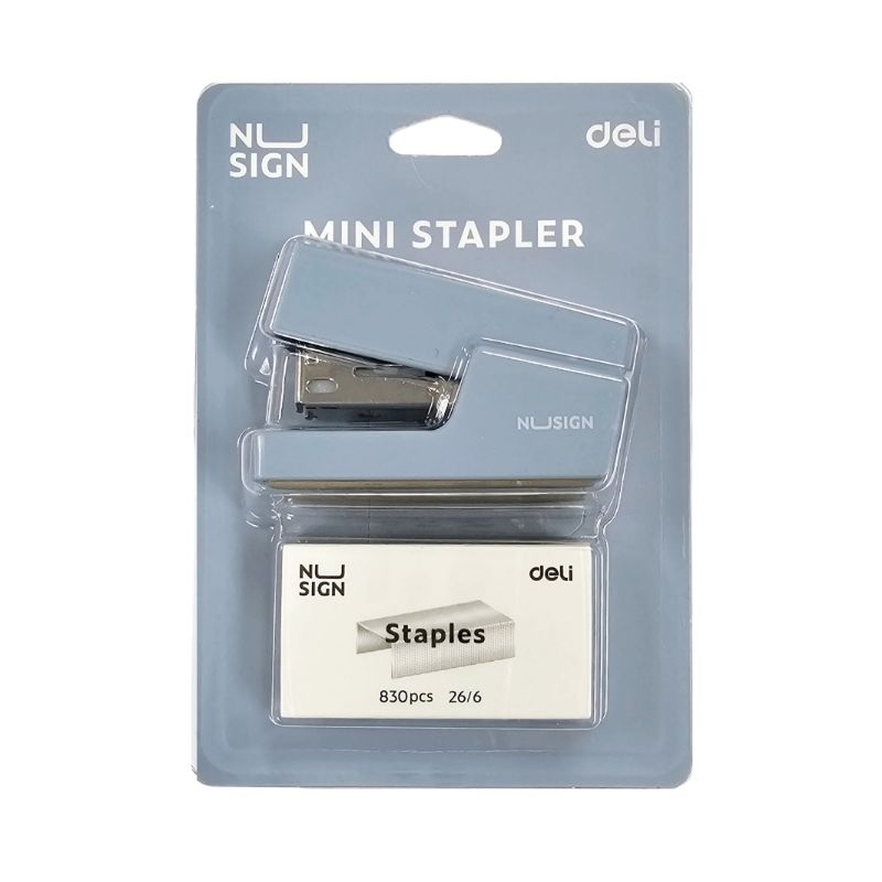 Deli ชุดเครื่องเย็บกระดาษ พร้อมลวดเย็บ No.NS083 NuSign ใช้ลวดเบอร์ 24/6 ...