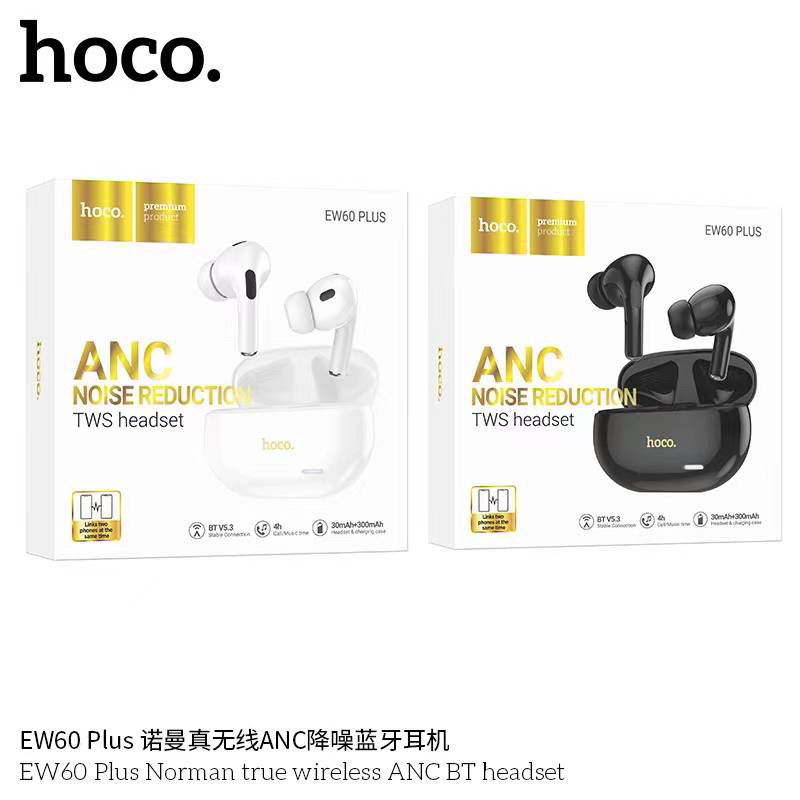 Hoco EW60 Plus หูฟังบลูทูธแบบไร้สาย Norman true Wireleess ANC Bluetooth ...