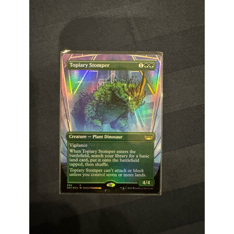 MTG Streets of New Capenna Variants Foil: Topiary Stomper (Borderless ...