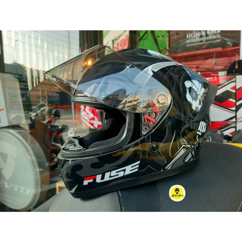 หมวกกันน็อค FUSE RAZOR ลาย Reaper Black 2024 ใหม่ล่าสุด | Shopee Thailand