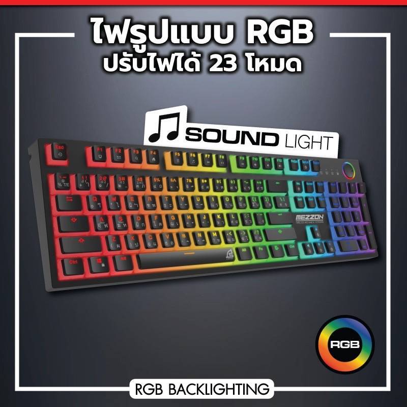 WIRELESS KEYBOARD (คีย์บอร์ดไร้สาย) SIGNO KB-752 NUZZON (BLUE OPTICAL ...