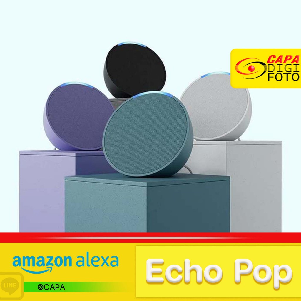 **สินค้าพร้อมส่ง** Amazon Echo Pop smart speaker with Alexa | Shopee ...