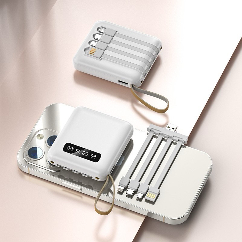 eloop พาวเวอร์แบงค์ E35 30000mAh สายชาร์จ 4 สาย | Shopee Thailand