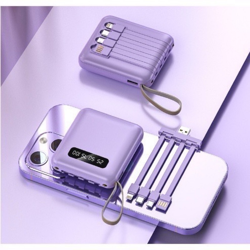 eloop พาวเวอร์แบงค์ E35 30000mAh สายชาร์จ 4 สาย | Shopee Thailand