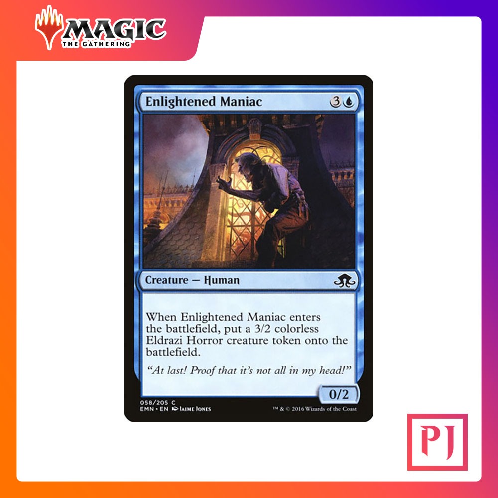 [MTG] Enlightened Maniac [EMN] [BLUE] [COMMON] [NORMAL] [ENG] (การ์ดเม ...