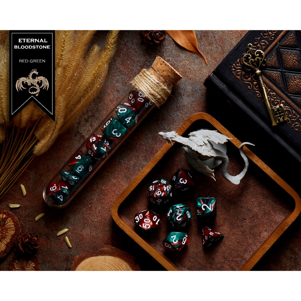 Potion Flask with Dice Set of 7 | ลูกเต๋า Dice For DnD D&D MTG RPG TRPG ...