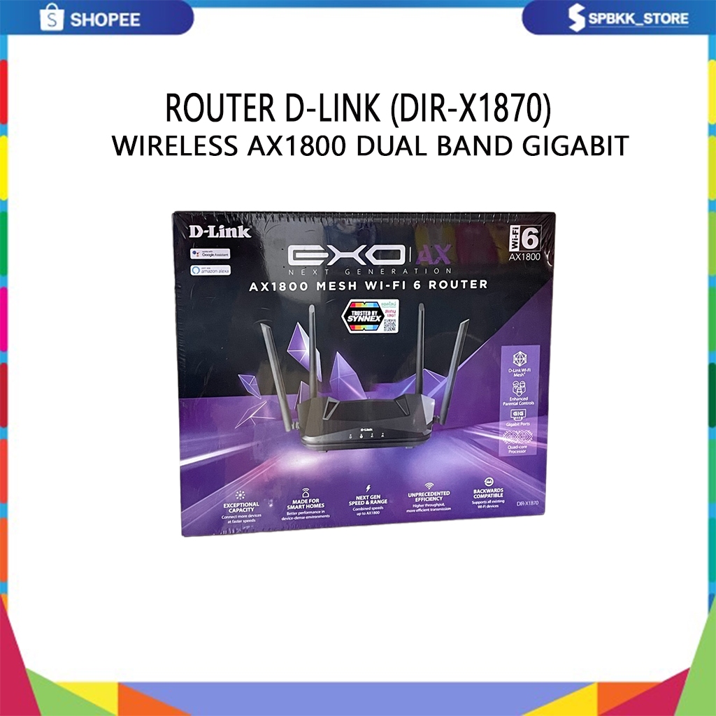 Router D-Link DIR-X1870 Wireless AX1800 Dual Band Gigabit เร้าเตอร์วาย ...