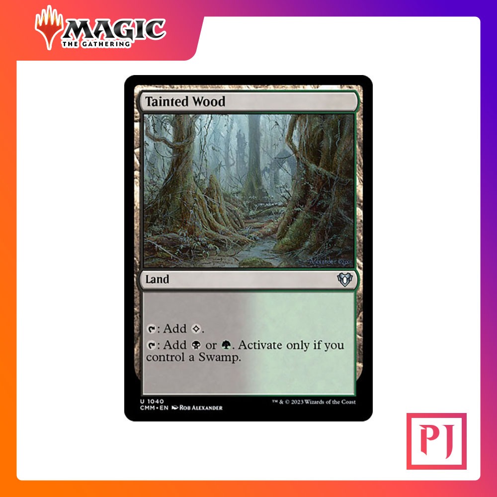[MTG] Tainted Wood [CMM] [LAND] [UNCOM] [NORMAL] [ENG] (การ์ดเมจิค ...