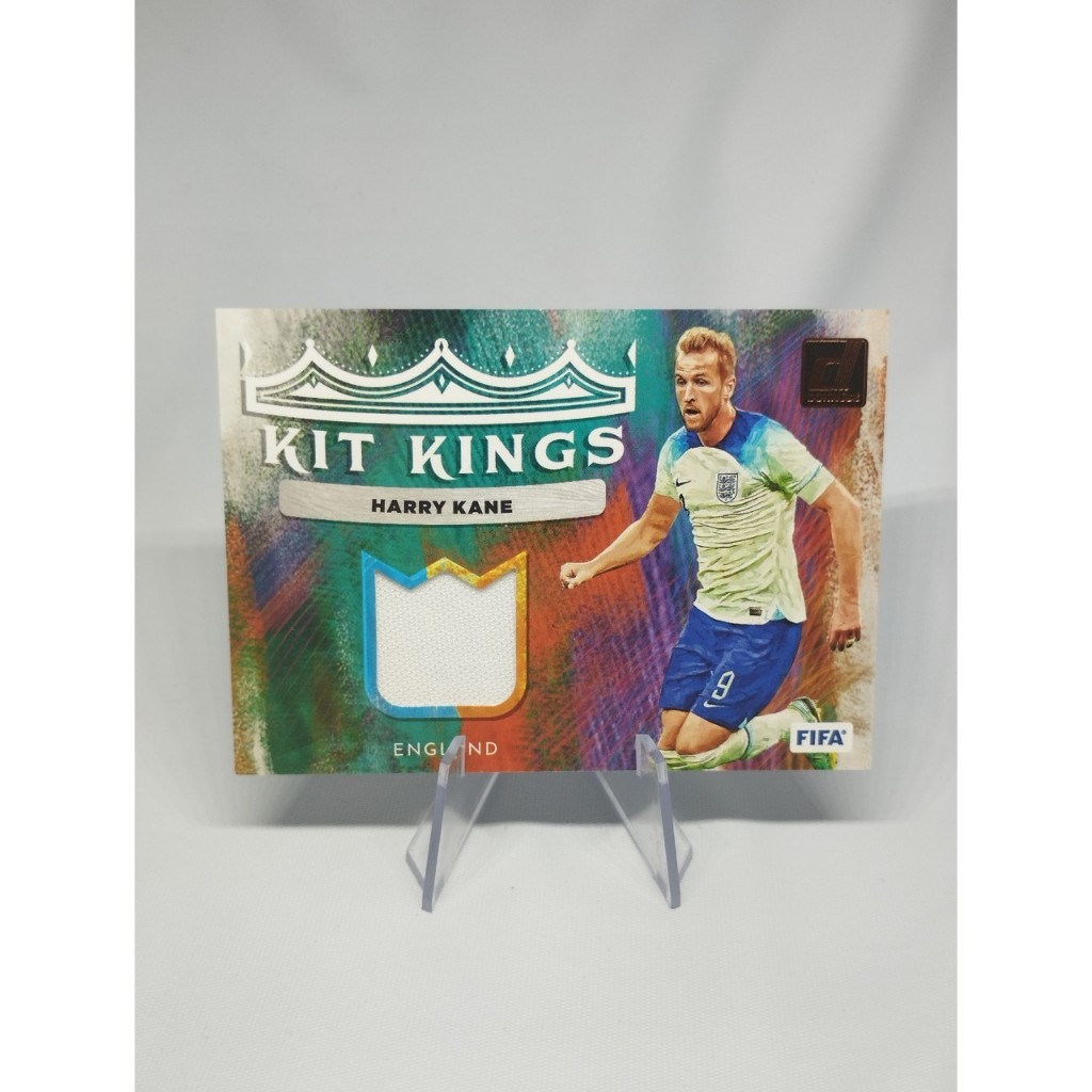 การ์ดชิ้นส่วนเสื้อนักฟุตบอล Panini Donruss Soccer Harry Kane Kit Kings ...