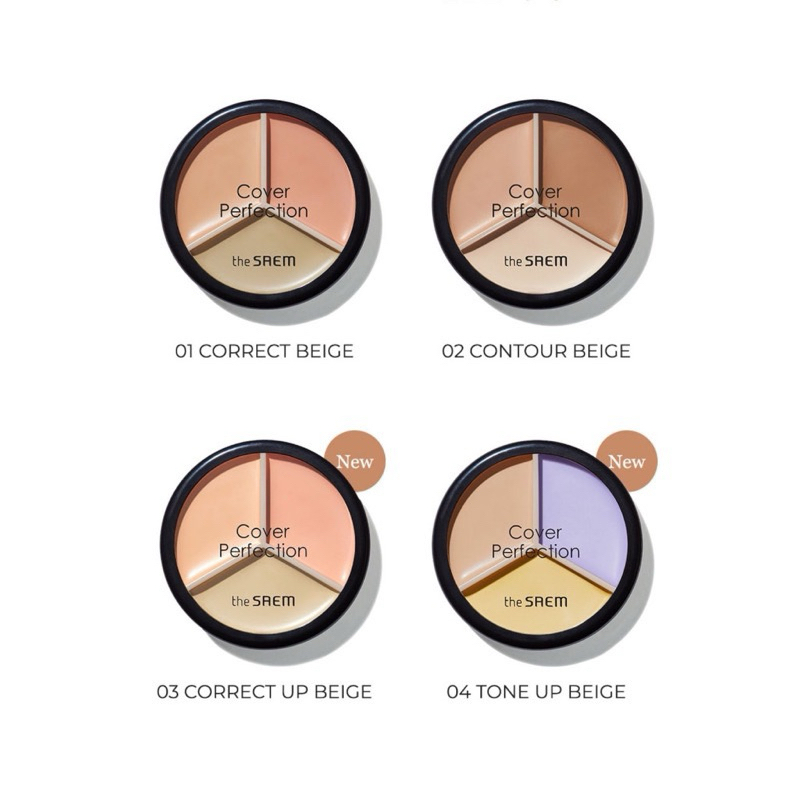 พร้อมส่ง | The Saem Cover Perfection Triple Pot Concealer - คอนซีลเลอร์ ...