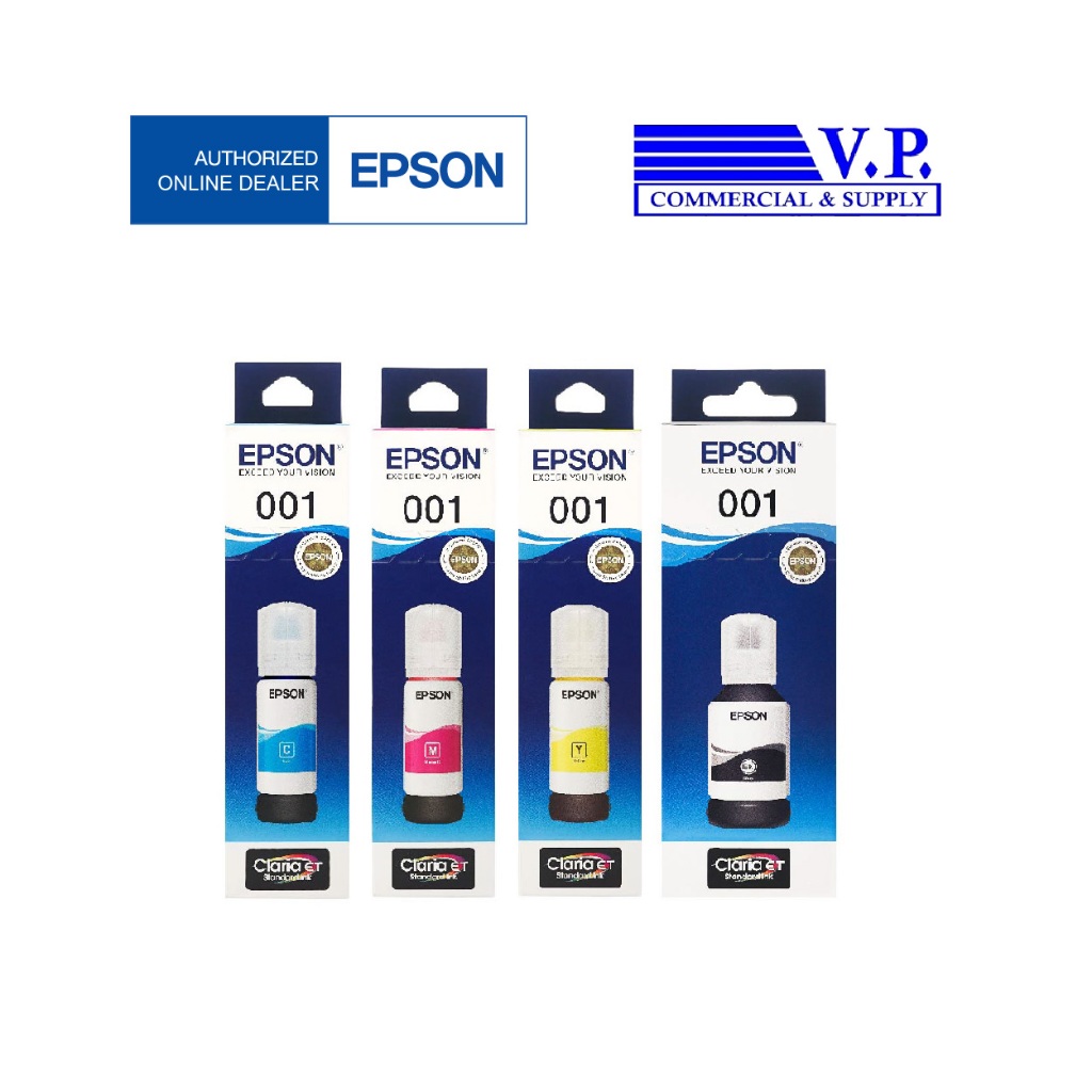 EPSON 001 / C13T03Y หมึกแท้งค์กันน้ำ ของแท้ *VP COM**คนขายหมึก ...