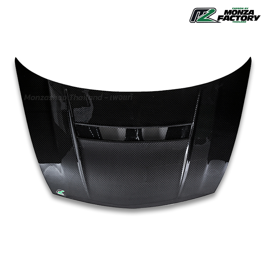 Monza Factory ฝากระโปรงคาร์บอน Honda Civic FD 1 ช่อง shiftsport ลาย F-1 ...