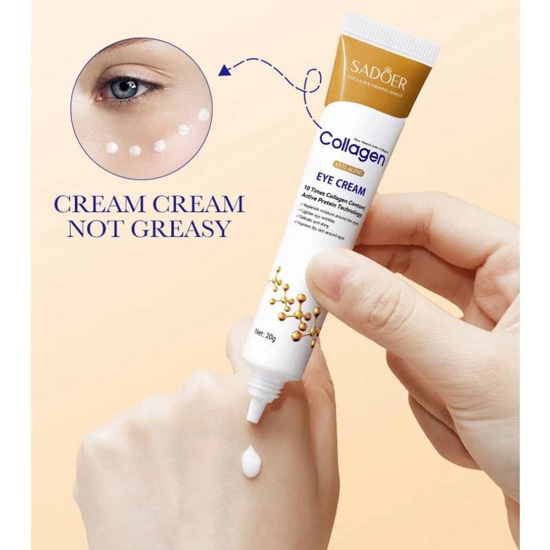 SADOER Collagen Anti-AGING EYE CREAM ครีมรอบดวงตา ( สีทอง 20g ... SADOER Collagen Anti-AGING EYE CREAM ครีมรอบดวงตา ( สีทอง 20g ...