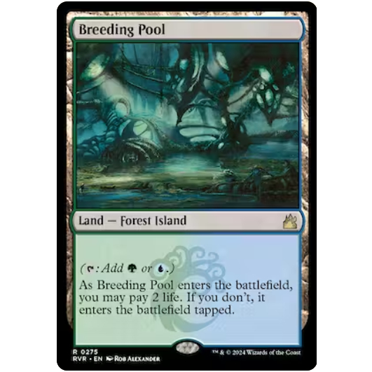 Shock land จากรุ่น Ravnica Remastered เลือกแบบ Overgrown Tomb, Godless ...