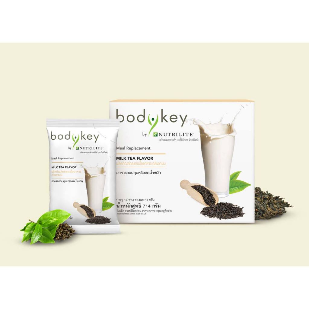 Nutrilite BodyKey Meal Replacement (Milk Tea) แอมเวย์ บอดี้คีย์ กลิ่นชา ...