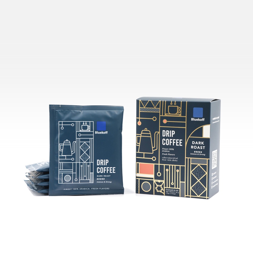 Bluekoff THAI DRIP COFFEE DARK ROAST (คั่วเข้ม) | Shopee Thailand