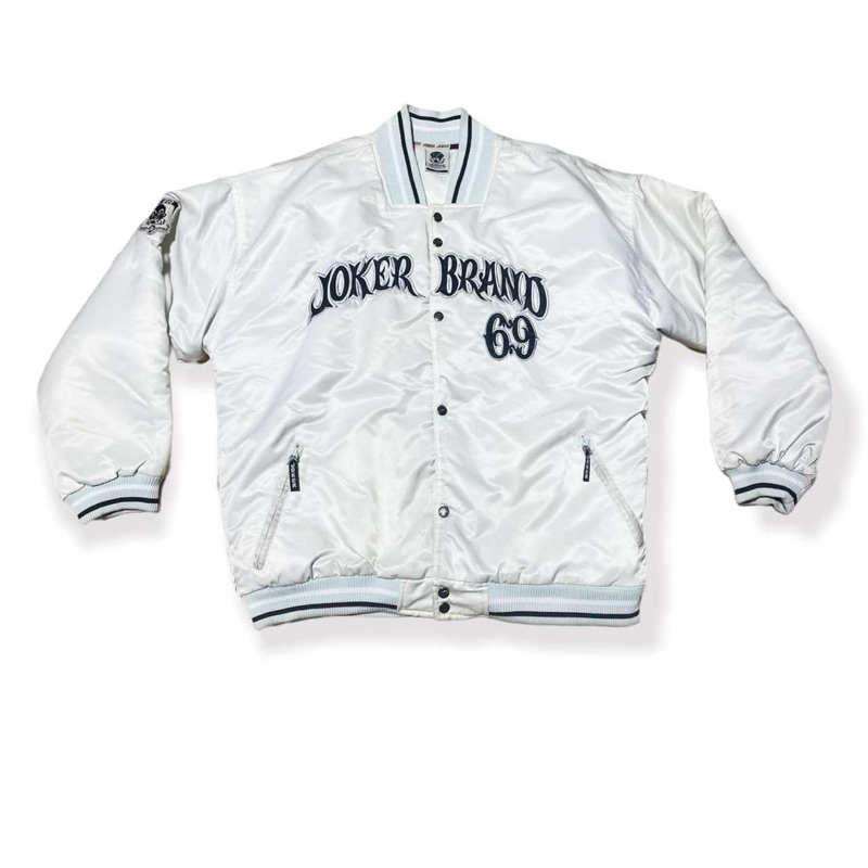 เสิ้อแจ็คเก็ต Joker brand 69 varsity jacket size L (Very rare) | Shopee ...