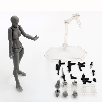 หุ่นฟิกเกอร์มนุษย์ Human joint ขยับได้ หุ่นโมเดล gray men ชาย หญิง body ...