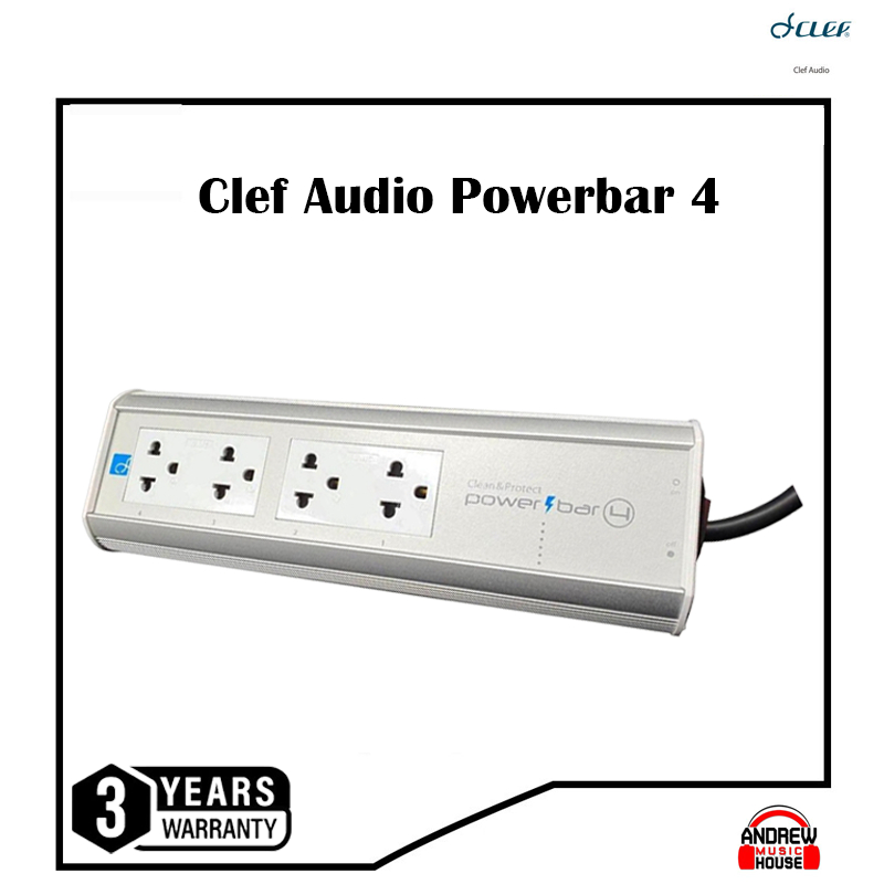 Clef Audio PowerBar 4 ปลั๊กกรองไฟคุณภาพ รองรับกำลังไฟสูง ประกันศูนย์ ...