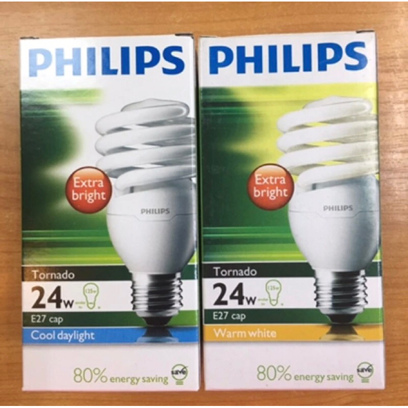 หลอดทอร์นาโด ฟิลิปส์ 24W E27 220-240V50-60Hz Extra bright | Shopee Thailand