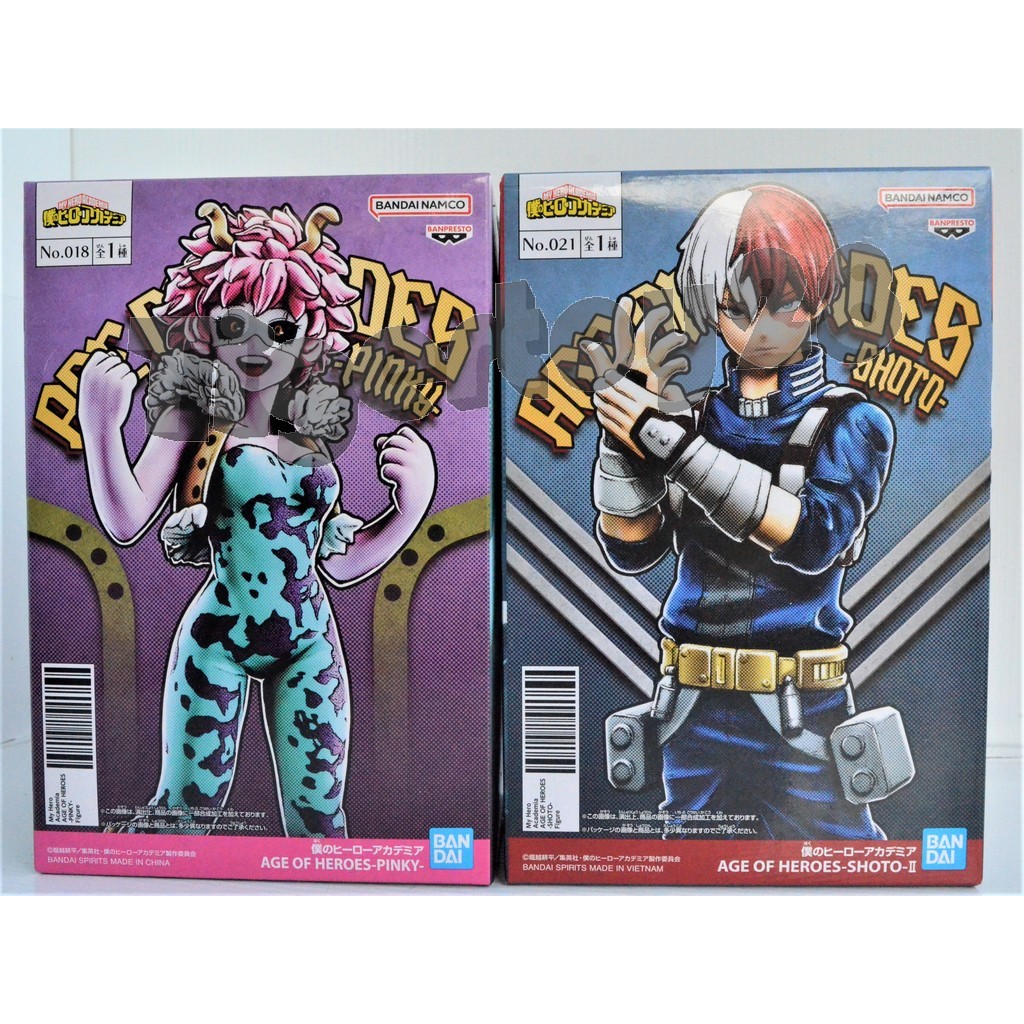 Original 100% Banpresto My Heroes Academia Age Of Pink,Shoto | Shopee ...