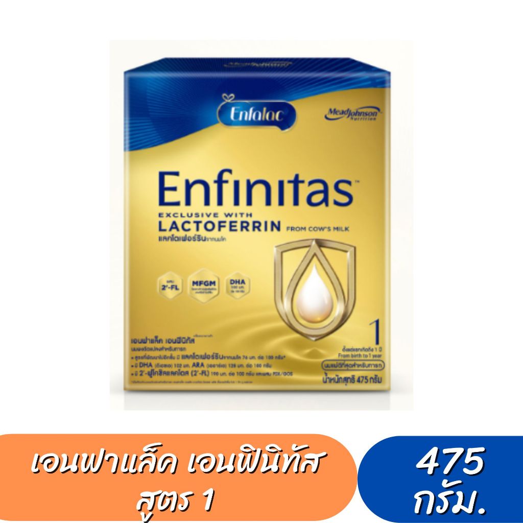 Enfa Enfinitas นมผงเอนฟา แล็ค เอนฟินิทัส สูตร1 ขนาด 475 กรัม | Shopee ...