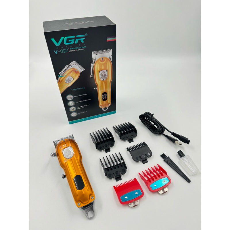 ปัตตาเลี่ยนตัดผมไร้สาย VGR V-092 สีทอง(มาใหม่ล่าสุด ) ตัดผม | Shopee Thailand