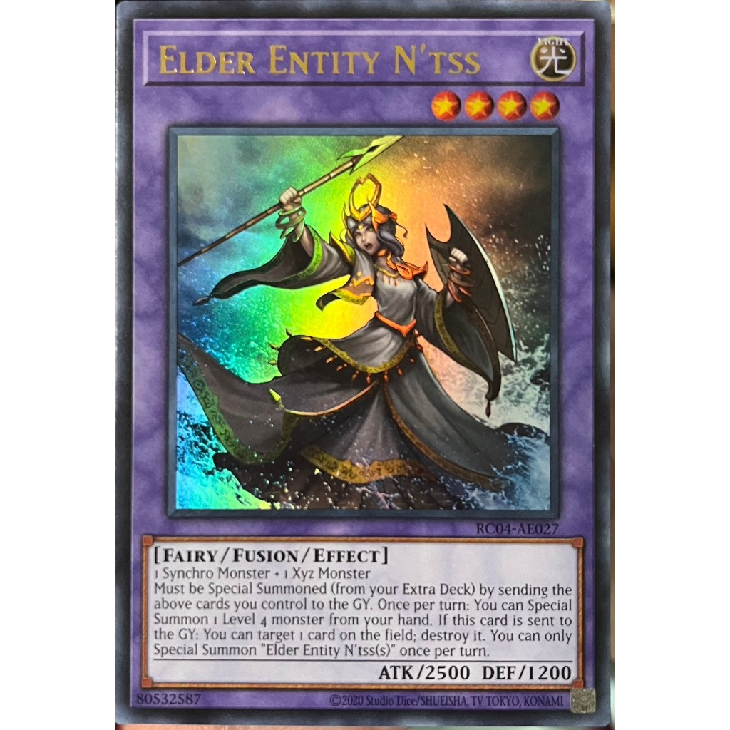 Yugioh Asia-Eng [RC04-AE027] Elder Entity N'tss (Ultra Rare) การ์ดเกม ...