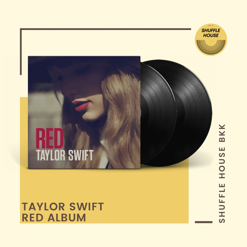 (จัดส่งฟรี) Taylor Swift Red Album Vinyl แผ่นเสียง/แผ่นไวนิล/แผ่นใหม่ ...