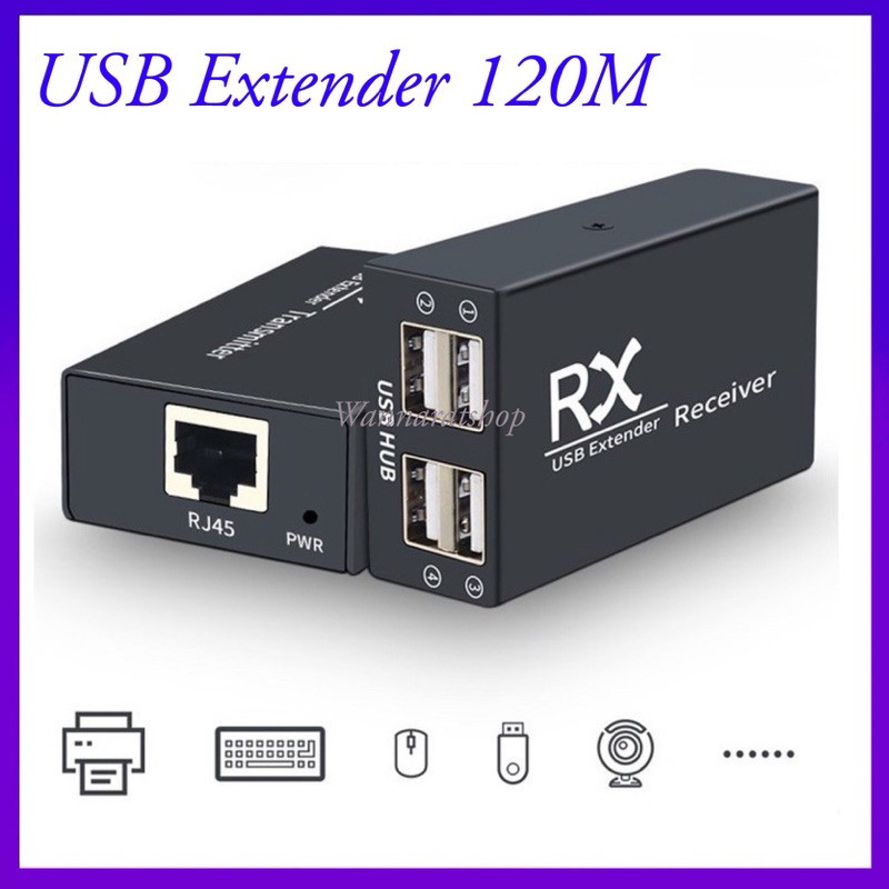 USB Extender แบบความเสถียรและคุณภาพสูง เพิ่มระยะทางได้ถึง 120 เมตร ...