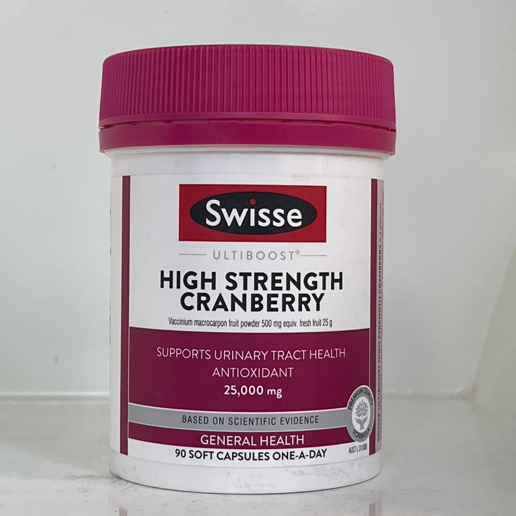 Swisse Ultiboost High Strength Cranberry 90 Capsules ต้านเชื้อแบคทีเรีย ...