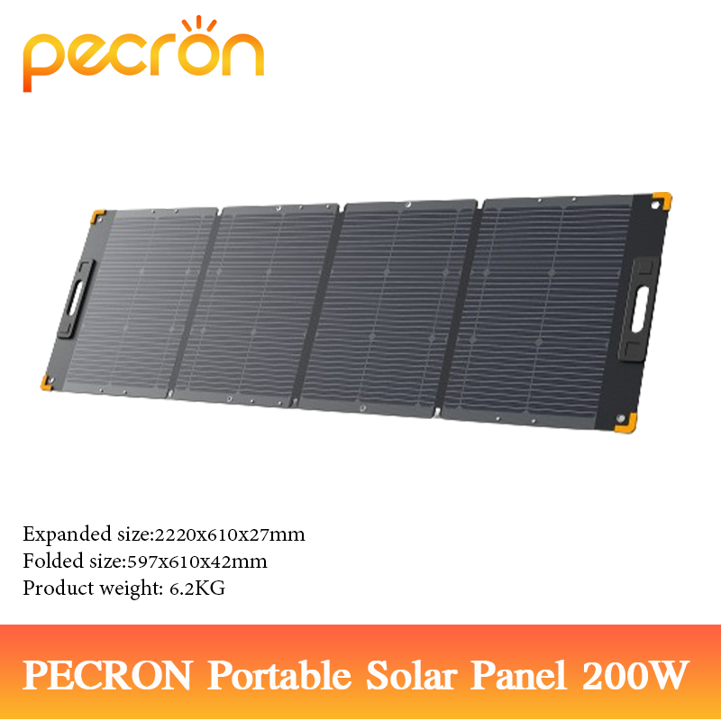 【พร้อมส่งจากไทย】Pecron PV 200W/100W Portable Solar Panel แผงโซล่าเซลล์ ...