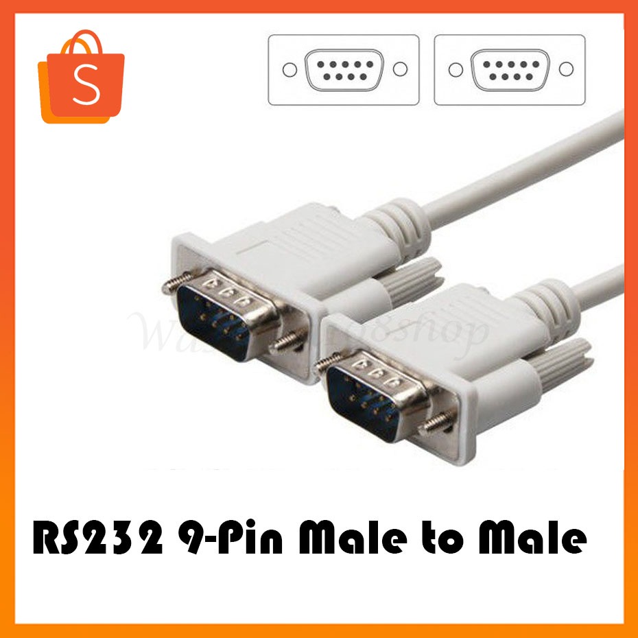 สายซีเรียล 9พิน หัว ผู้-ผู้ 1.5M 3M 5M 10MSerial RS232 9-Pin Male to ...
