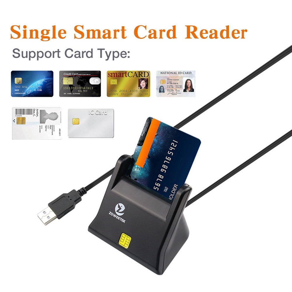【USB 2.0】เครื่องอ่านบัตรประชาชน ปี smart card reader | Shopee Thailand