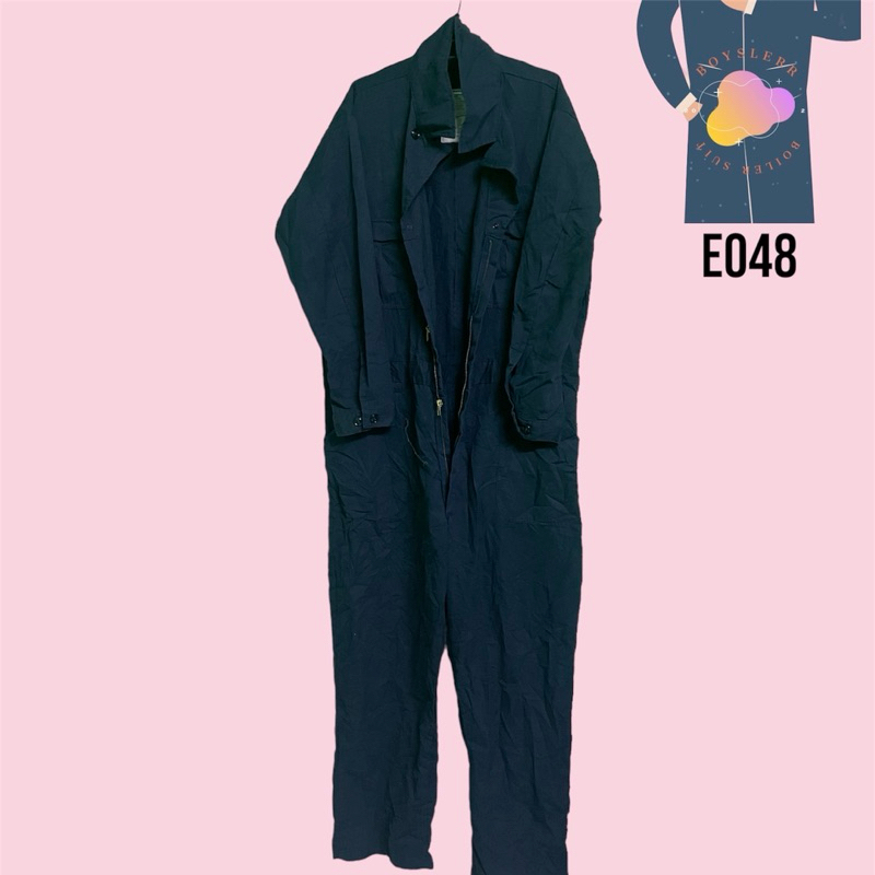 48R #E048 / 165 size: 4L ชุดหมี ชุดช่าง ชุดหมีมือสอง ชุดช่างมือสอง | Shopee Thailand