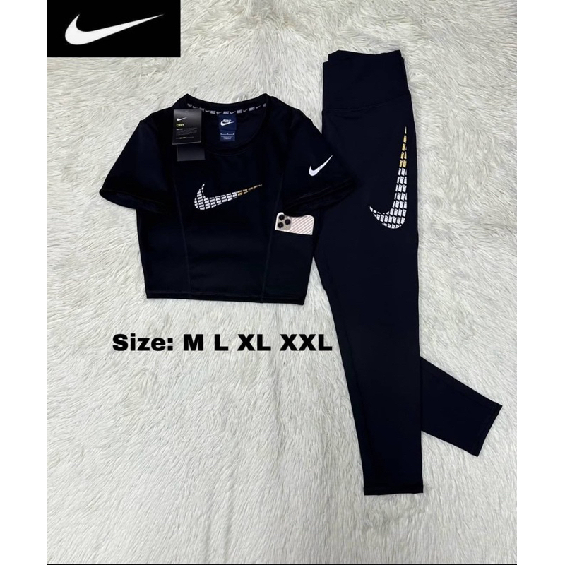 ชุดออกกำลังกายผู้หญิง เสือเอวลอยกางเกงเล็กกิง TP01 | Shopee Thailand