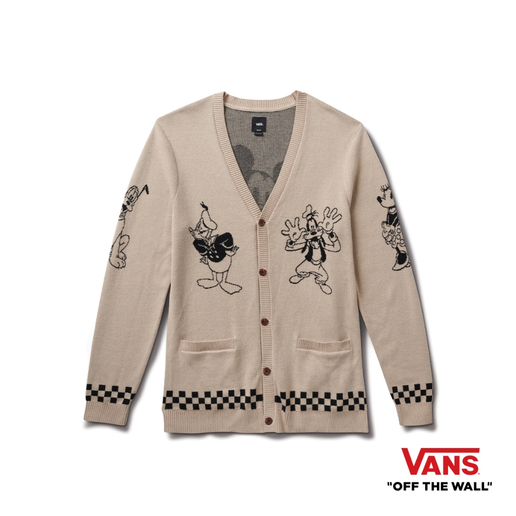 VANS 100 CLUB CARDIGAN - OATMEAL เสื้อ | Shopee Thailand