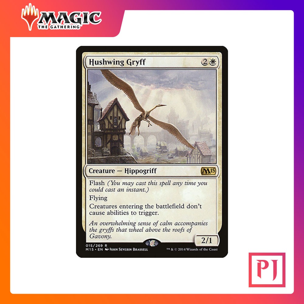 [MTG] Hushwing Gryff [M15] [WHITE] [RARE] [NORMAL] [ENG] (การ์ดเมจิค ...