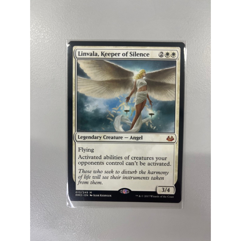 การ์ด MTG Linvala, Keeper of Silence White Magic the gathering EDH รุ่น ...