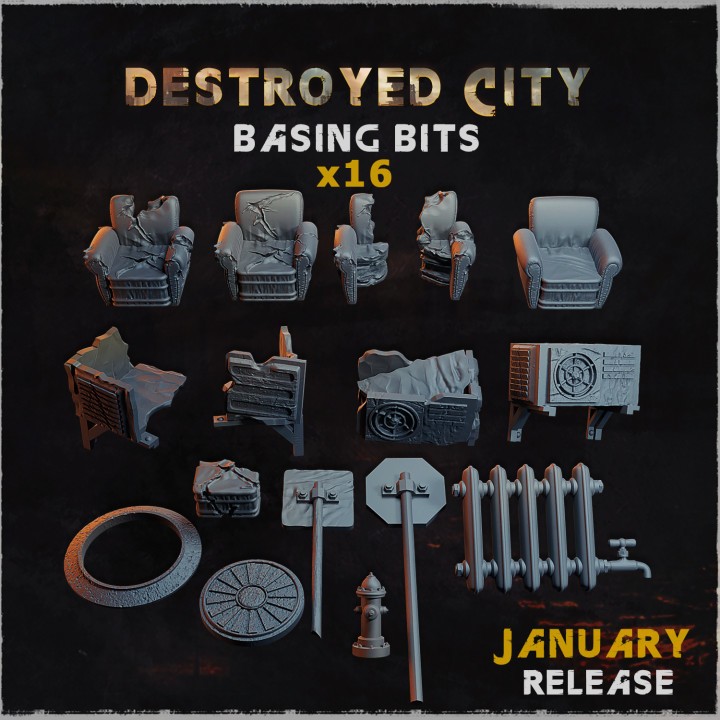 Basing bits theme ของตกแต่งฐานโมเดล Wargame base, warhammer, bolt ...