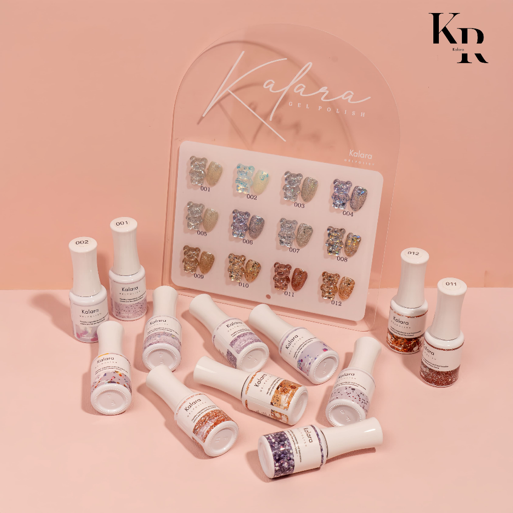 สีเจล Kalara เซตกากเพชร12สี สีกลิตเตอร์ สีวิ้ง Glittre เล็บเจล | Shopee ...